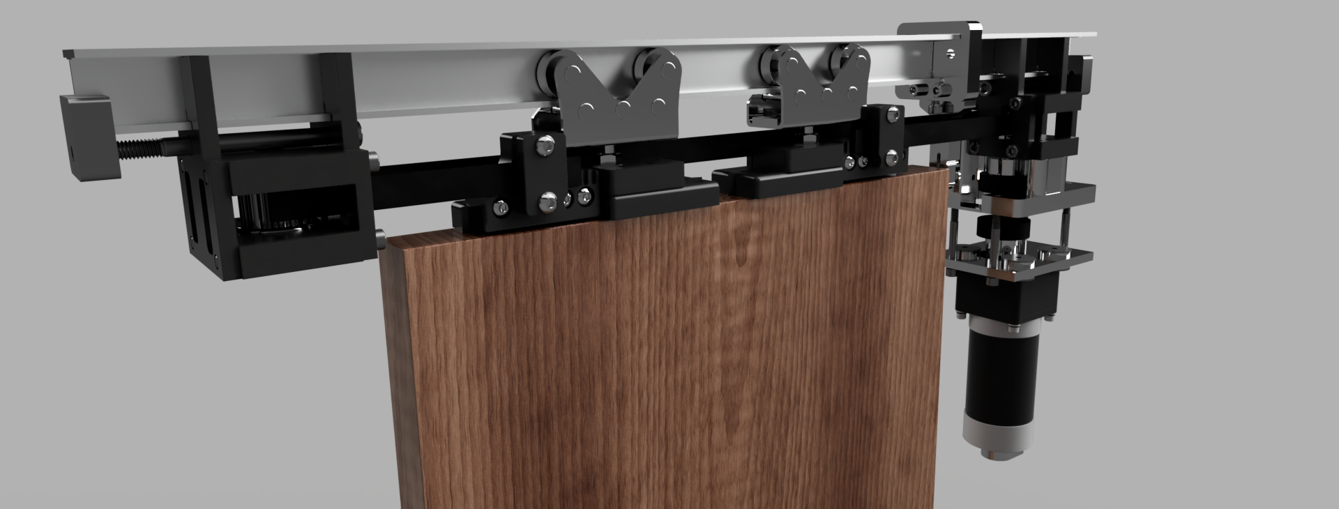 Automatic Pocket Door and Motorized Sliding Track Systems.